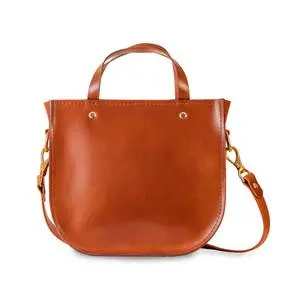 DESIGNS BY ELLE Pauline Crossbody Leather Bag - Brown
