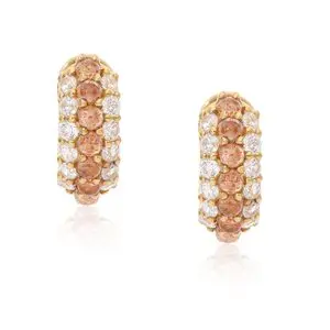PREETI SANDHU Neutrals Summer Sparkle Huggies Sunstone - Gold