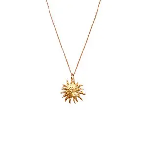 LES REINES Solenne Long Minimalist Necklace 24k Plated - Gold