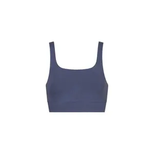 THE KOOZY Kirsty Bralette In Pima Cotton In Nightshadow - Blue
