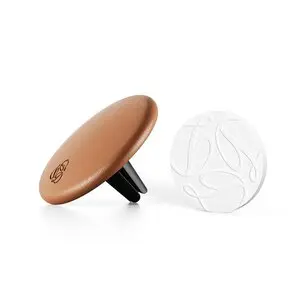 SEREE Sage Camel Lambskin Car Diffuser & Insert - Brown