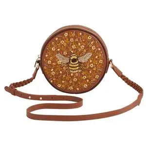 FABLE ENGLAND Neutrals / Bumble Circle Bag - Brown