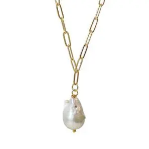 SMILLA BRAV Baroque Pearl Necklace - Gold