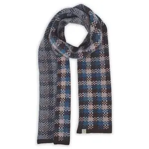 OTTO & SPIKE Brown / Blue / Neutrals Scarves Picnic Ristretto Brown - Brown/blue