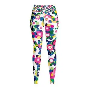 JESSIE ZHAO NEW YORK High Waist Yoga Leggings In Garden - Pink