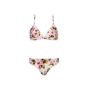 AGUACLARA Fixed Triangule Top & Classic Bottom La Rose - Pink