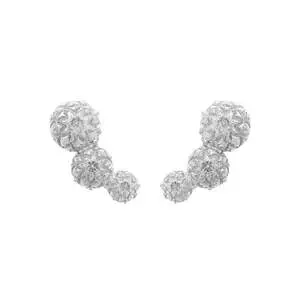 SOPHIE SIMONE DESIGNS Earrings Three Peyotes Aura - Silver