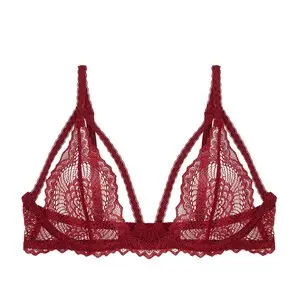 JOURNELLE Natalia Underwire Bra Bordeaux - Red