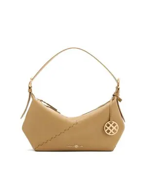 ORANGE CUBE Fortune Cookie Shoulder Bag Latte - Brown