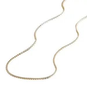 POSH TOTTY DESIGNS Sterling Box Chain Necklace - Silver
