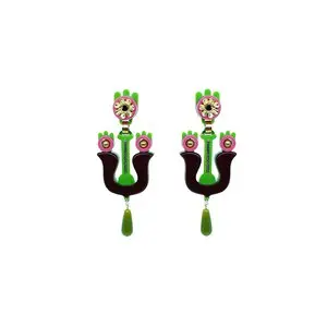 GISSA BICALHO Handmade Acrylic Earring Flamboyant