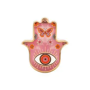 KARMA AND LUCK Hamsa Hand Wall Decor – Protection Home Blessing – Loving Intentions - Red