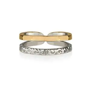 CHARLOTTE'S WEB JEWELLERY Silver / Gold Aura Magic Silver Midi / Toe Ring - Silver/gold