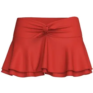 BLACKBOUGH SWIM Serina Ruffled Skort / Hot Gloss - Red