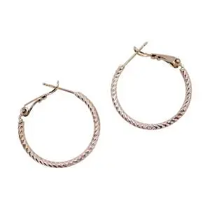 1610ISTANBUL Modern Hoop Timeless Earrings - Grey