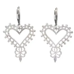 ZOË & MORGAN Heart Earrings - Silver