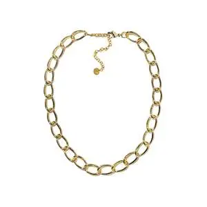 ADRIANA PAPPAS DESIGNS Oval Curb Link Necklace - Yellow