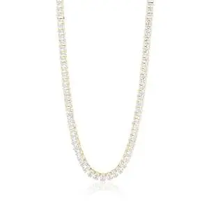 SHYMI Oval Prong-set Tennis Necklace - Gold