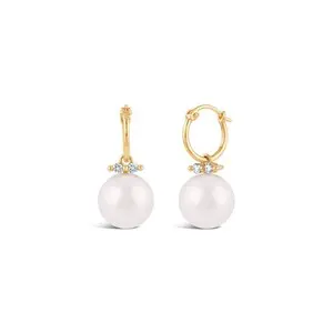 DINNY HALL Gold / Yellow / White Shuga Large Pearl Drops - Gold/yellow/white