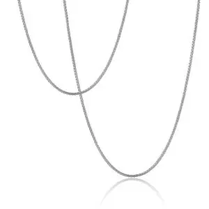 CARTOGRAPHY Rounded Box Link Necklace In Sterling - Silver