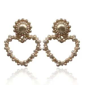 PINAR OZEVLAT Neutrals Queen Of Hearts Pearl - Yellow