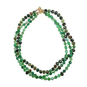 FARRA Agate With Tiger-eye Multi-layers Necklace - Green