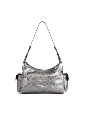 Orange Cube Strap Shoulder Bags For Women