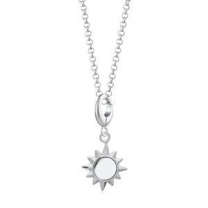 LILY CHARMED Sterling Sunshine Charm Necklace - Silver