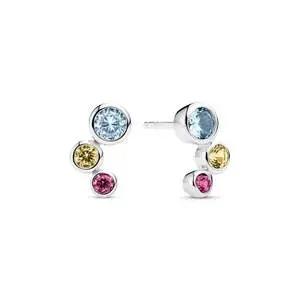 SIF JAKOBS JEWELLERY Earrings Sardinien Tre Multicolour - Silver