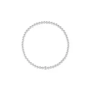 OLIVIA LE 3mm Sterling Bubble Bead Bracelet - Silver