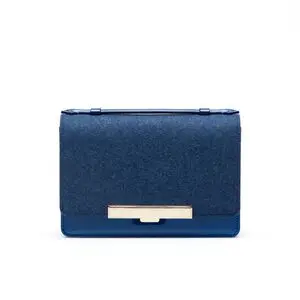 DANNI RO Dr. Clutch Compact Purse- Ink Color - Blue