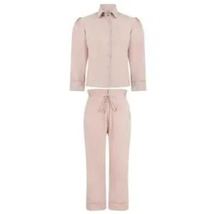 LISA THE LABEL Bow Belle Pyjama Top And Pants Set - Pink