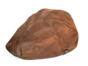 DASMARCA HATS Alex Rust Leather Cap For