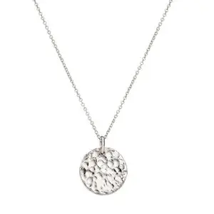 POSH TOTTY DESIGNS Sterling Textured Disc Necklace - Silver