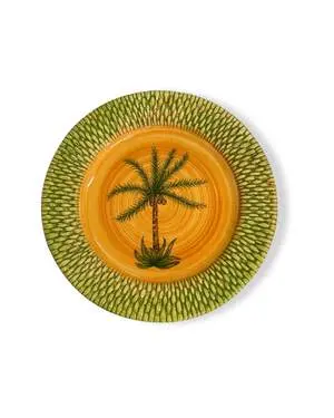 Mojjere Earthenware Dinner Plate Mango Color Design