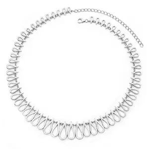LUCY QUARTERMAINE Solid Sterling Large Petal Necklace - Silver