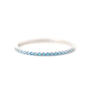 BELINDA JEWELZ Topaz Birthstone Band Ring Blue