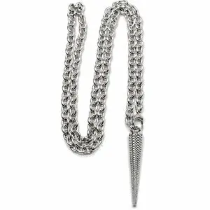 JAGGED HALO JEWELRY Artemis Adjustable Spike Pendant Necklace - Silver