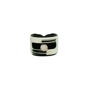 GISSA BICALHO Handmade Acrylic Bracelet Orion Nude - Black
