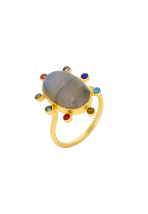 LAVANI JEWELS Dharma Multicolor Ring
