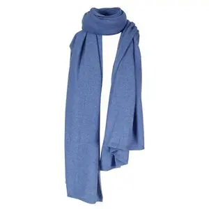TIRILLM Alfie" Large Cashmere Scarf Light Denim - Blue