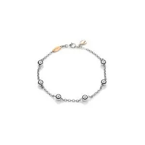 UNALOE Precious Light Bracelet In Sterling – Six Sparkling Spheres - Silver