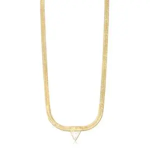 SHYMI Herringbone With Stone - Gold