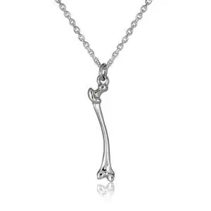 CARTOGRAPHY To The Very Marrow Femur Bone Necklace In Sterling - Silver