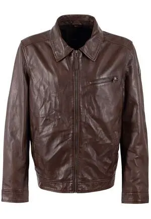 Mauritius Classic Leather Jacket Berink - Brown