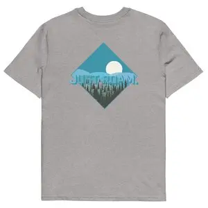 ANCHOR & CREW Heather Just Roam. Seeker Organic Cotton T-shirt - Grey