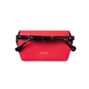 NAOA Slim Glasses Case - Red