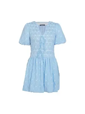 ROSE & NANCY Belle Embroidered Mini Dress