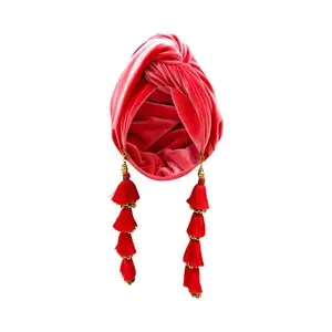 JULIA CLANCEY Flamingo Dorado Classic Turban - Red
