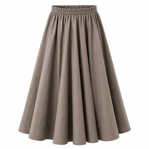 IZABELA MANDOIU Full Circle Midi Skirt - Brown